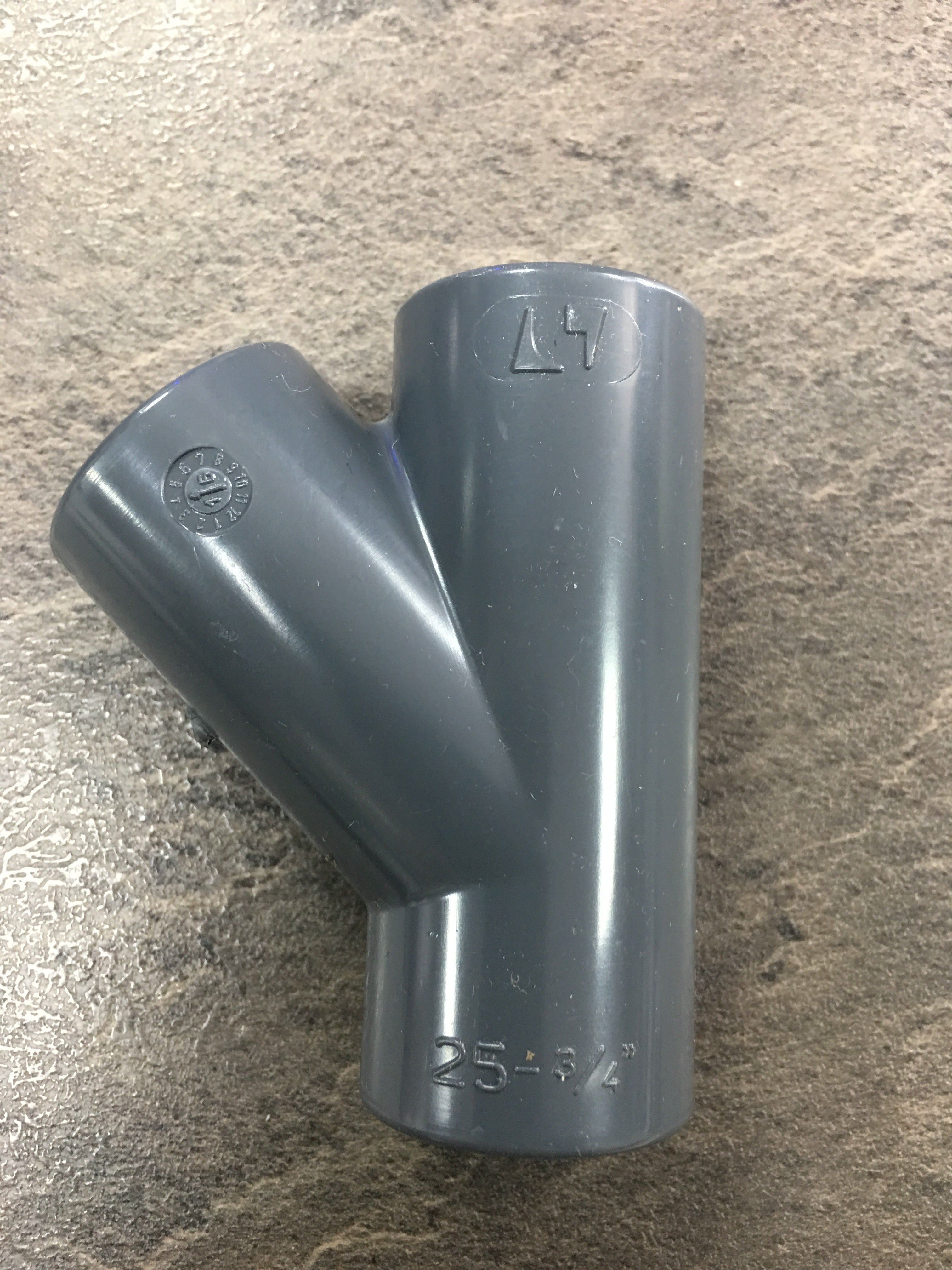Y-Piece PVC fitting solvent weld